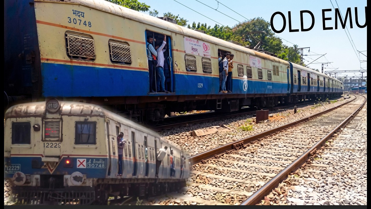 WCG-2 Livery Old local Train | Vashi - Thane Local Train Crossing Thane ...
