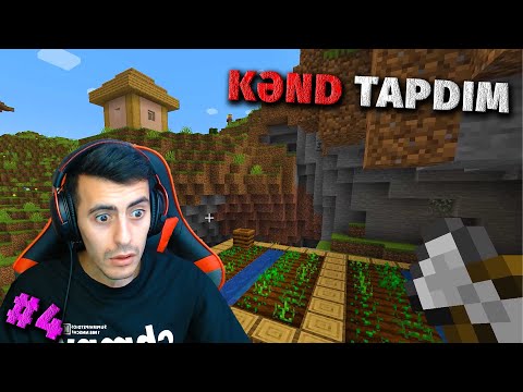 KƏND AXTARIŞINDA EVİMİ İTİRDİM | Bölüm- 4 | Həyatta Qalma Oyunu| Minecraft Survival | #sahmarehmedov