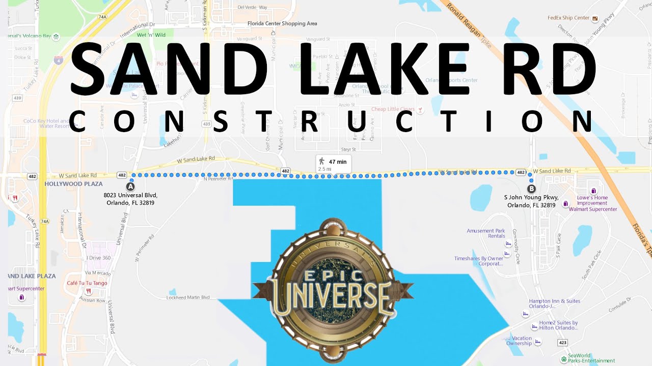 Sand Lake Road Construction | Universal's Epic Universe, Orlando ...
