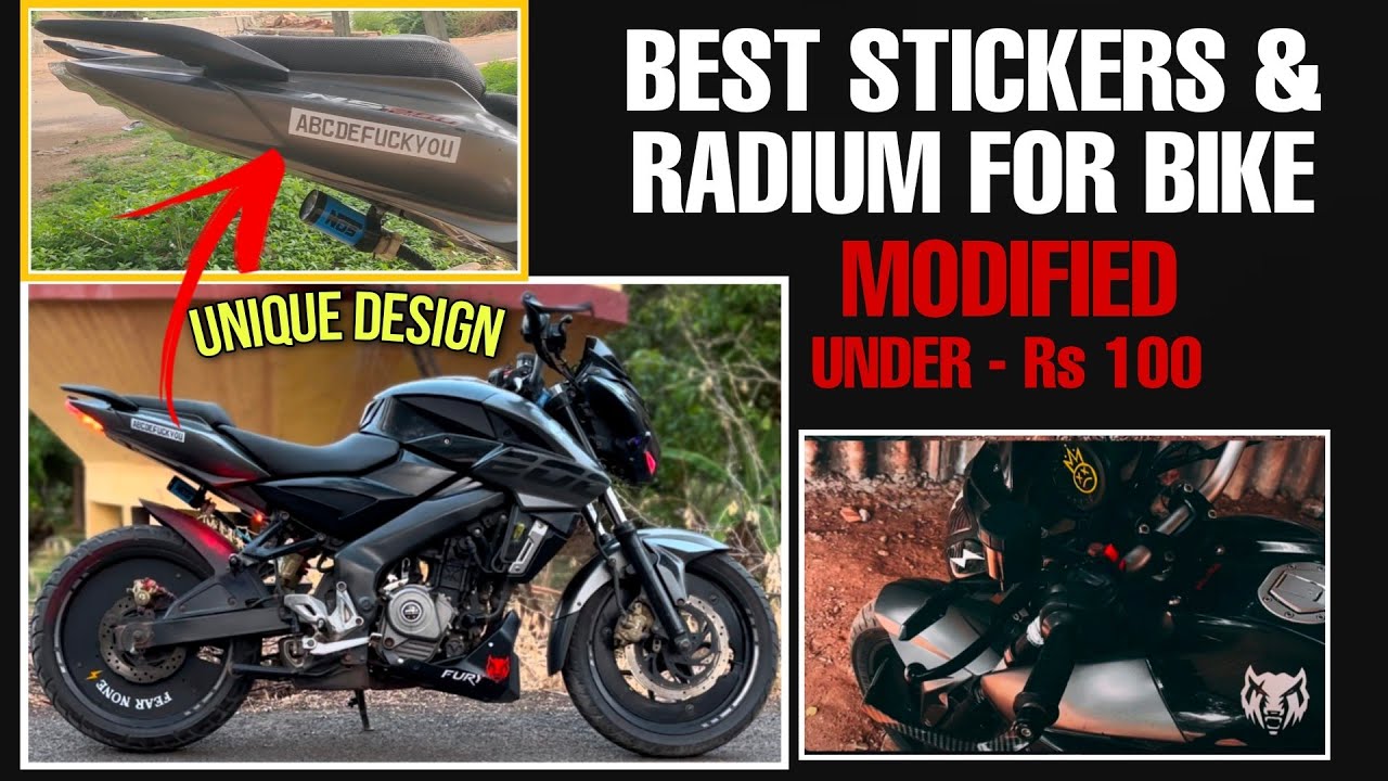 Bike Sticker Modification / bike radium / Low Price / bike modified ...