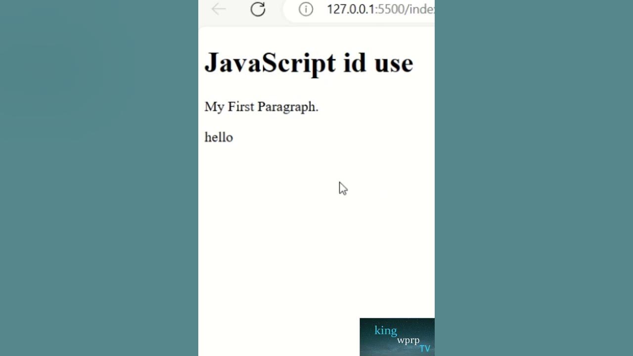 Javascript Id Use Javascript Javascripttutorial Javascriptprojects Javascriptprogramming