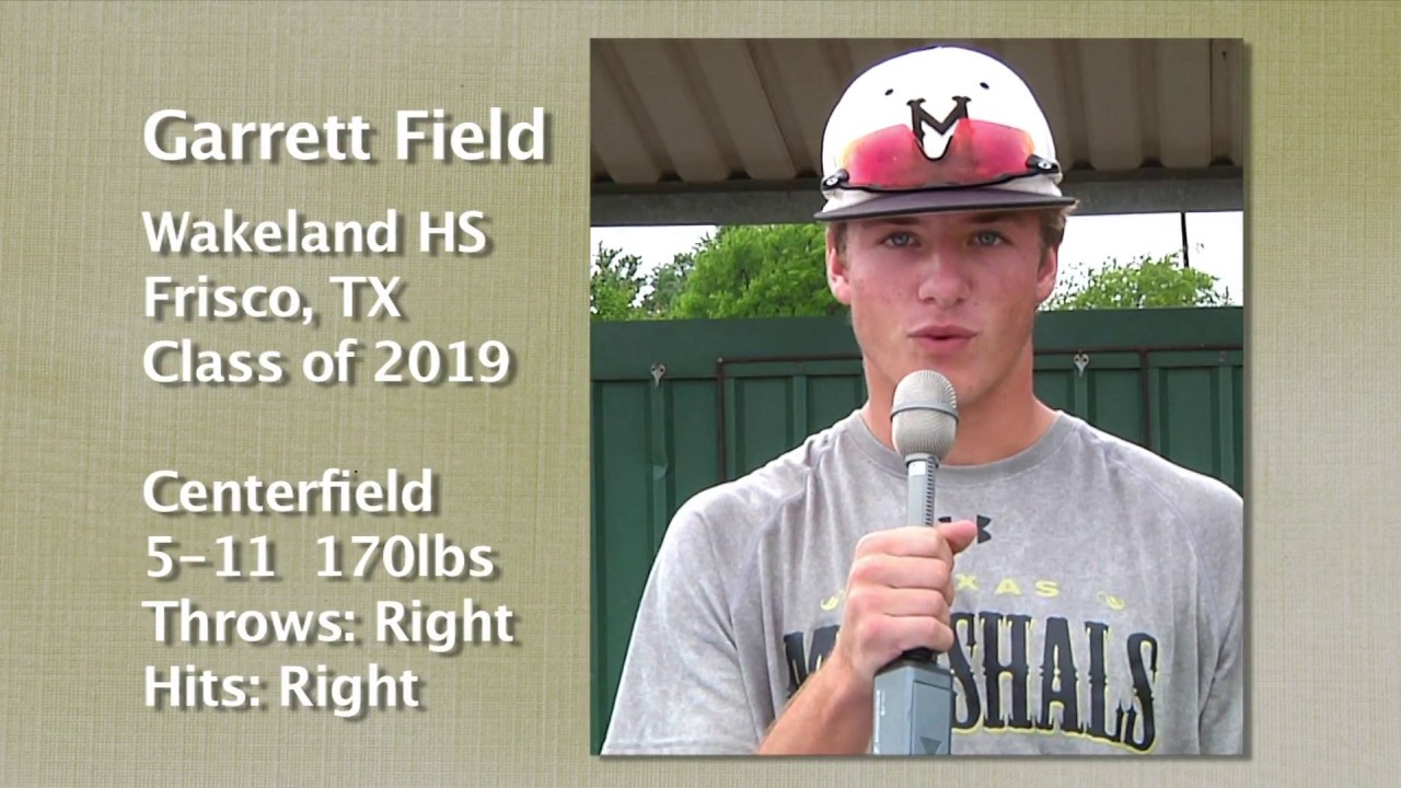 Garrett Field - 2018 Baseball Recruiting - YouTube