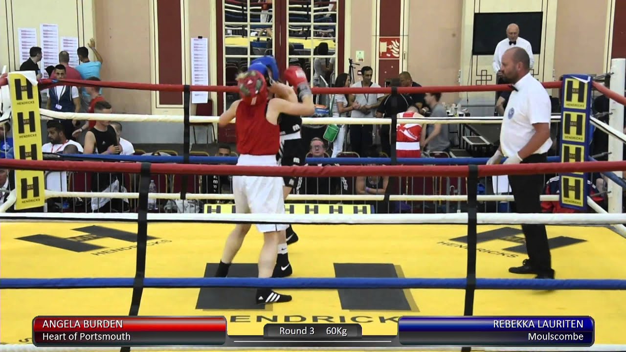Haringey Box Cup QF - Angela Burden v. Rebekka Lauriten - YouTube