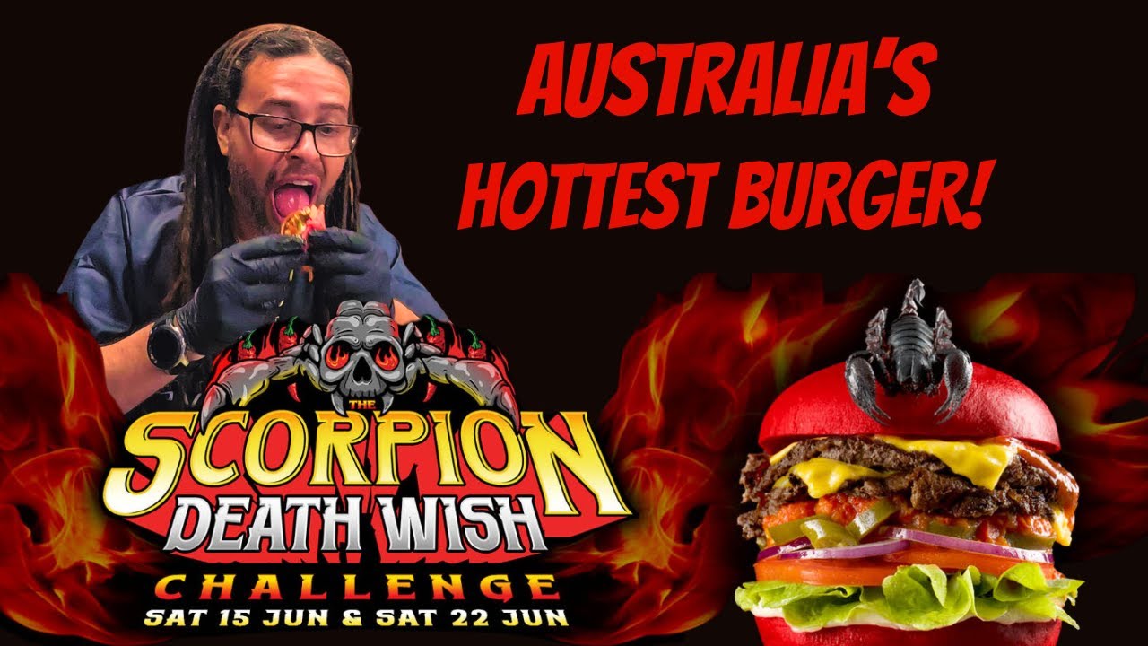 I Survived Australia's Hottest Burger Challenge - YouTube