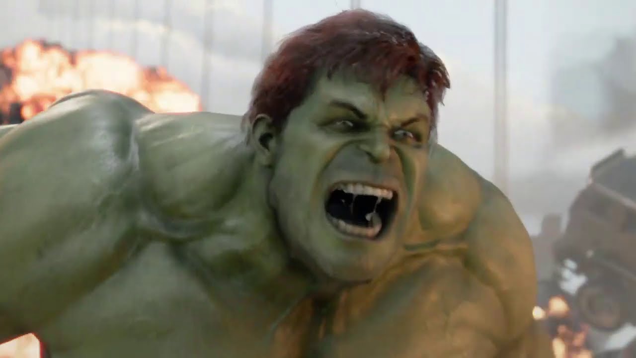 Marvel's Avengers - The incredible hulk fight scene - YouTube