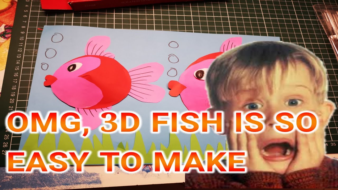 Easy fish craft for kids | how to make fish craft | 3D Fish DIY ...