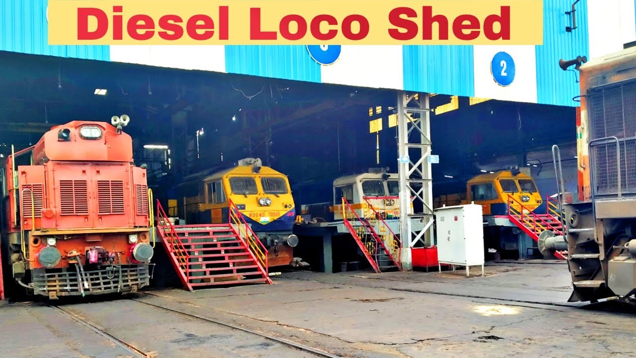 Diesel Loco Shed Jhansi Full Vlog - YouTube