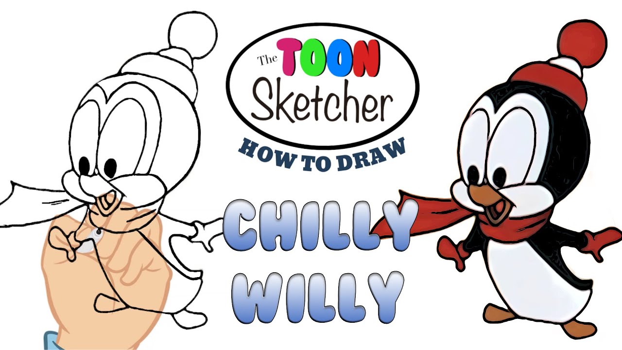 Chilly Willy Speed Drawing | Toon Sketcher Concept Video Colorized With ...