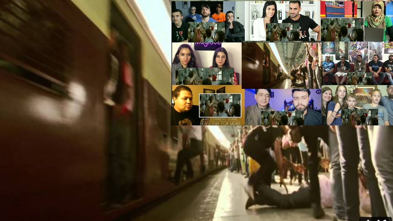 RA. ONE Train Stunt | Sarukh Khan | Multi Reaction | Indian Mixed ...