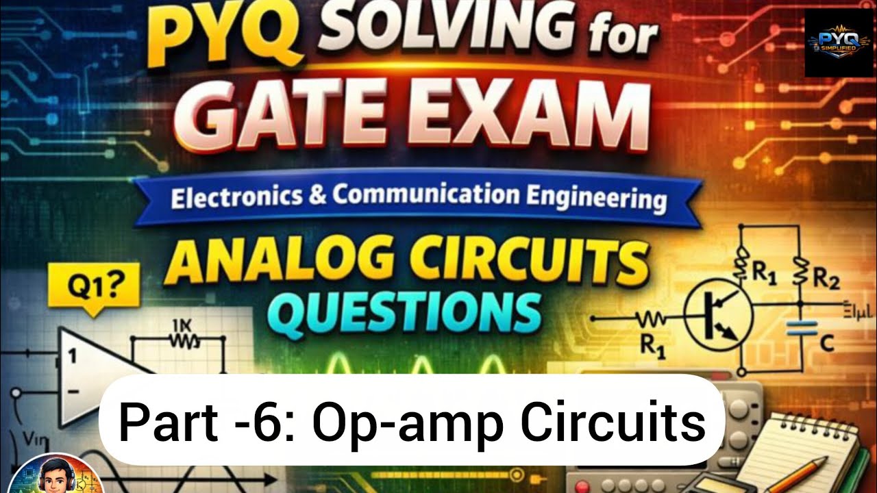 GATE ECE PYQ Analog Circuits Part-6 #gate #gate2025 #analogcircuits # ...