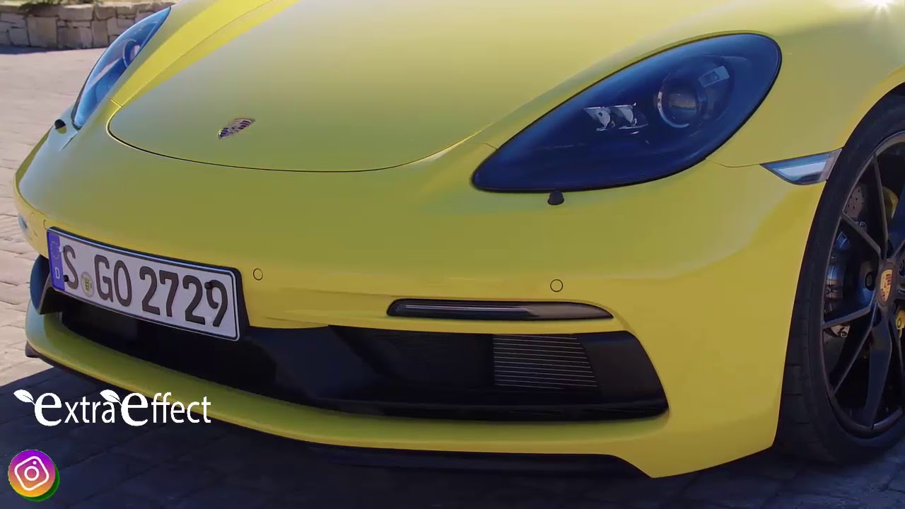 Porsche 718 Boxster GTS Design in Racing Yellow Full HD - YouTube