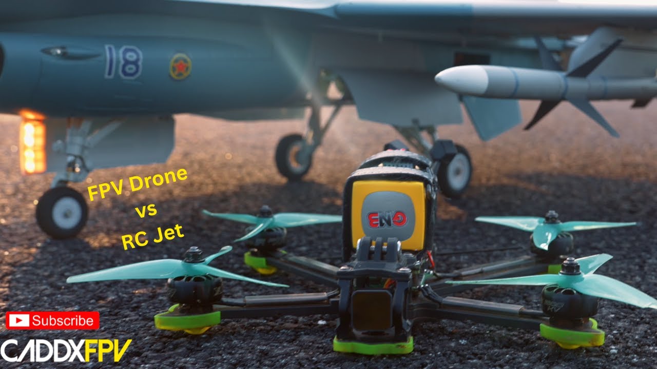 FPV Drone vs RC Jet #caddx #fpvdrone #rcjet - YouTube