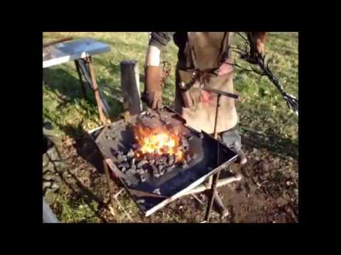 Baum schmieden... Blacksmithing. Forging a tree... - YouTube