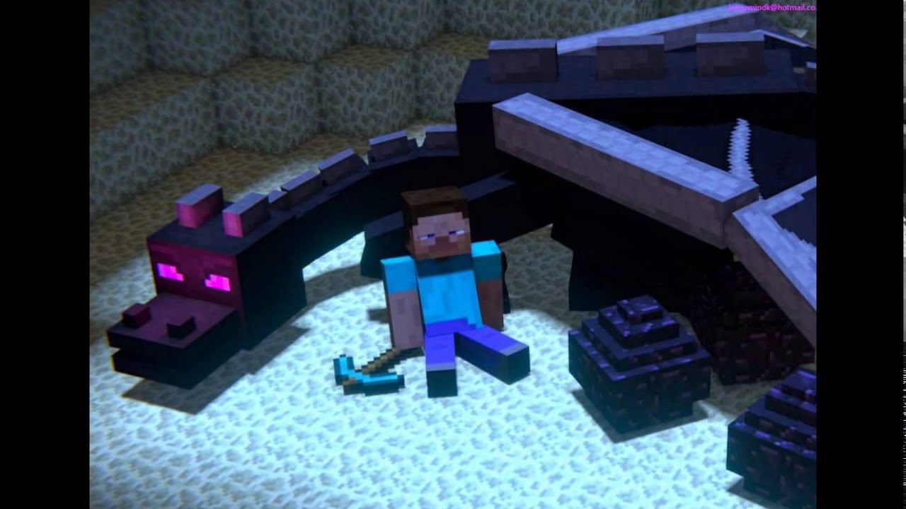 Steve And Ender Dragon Youtube