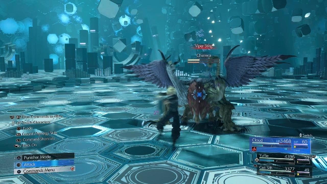 FINAL FANTASY VII REBIRTH combat simulator corel battle intel badlands ...