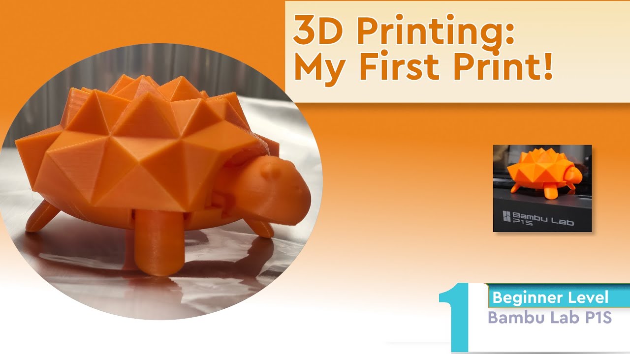 My First 3D Print! Bambu P1S (Satisfying Timelapse) and close look at ...