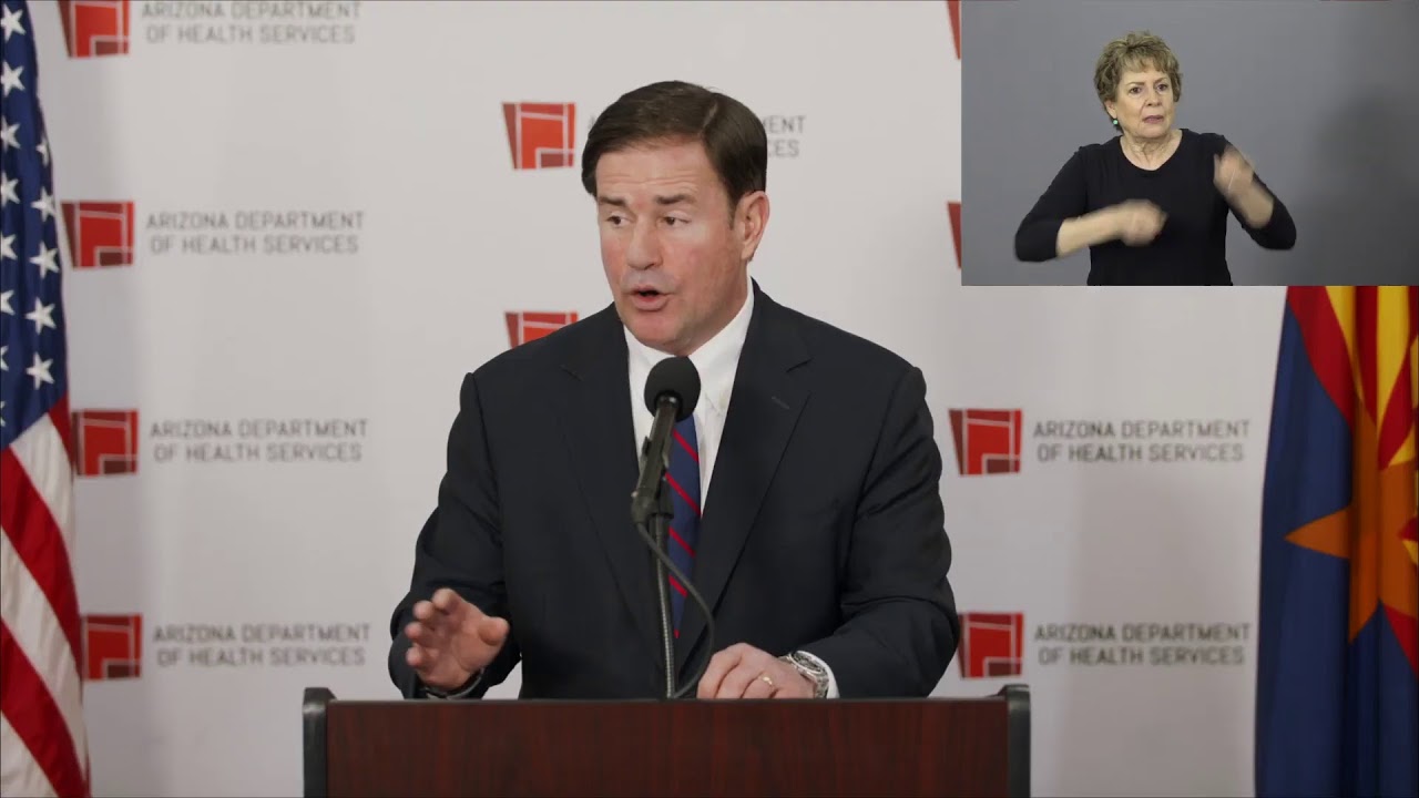 Media availability for Governor Ducey and Dr. Christ - August 13th ...