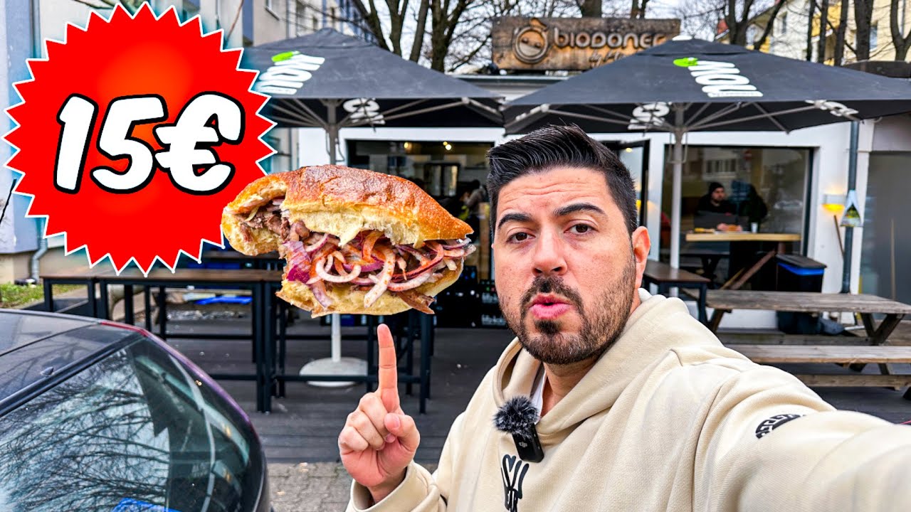15 Euro Bio Döner Test in Frankfurt - Ist es das Geld wert? - YouTube