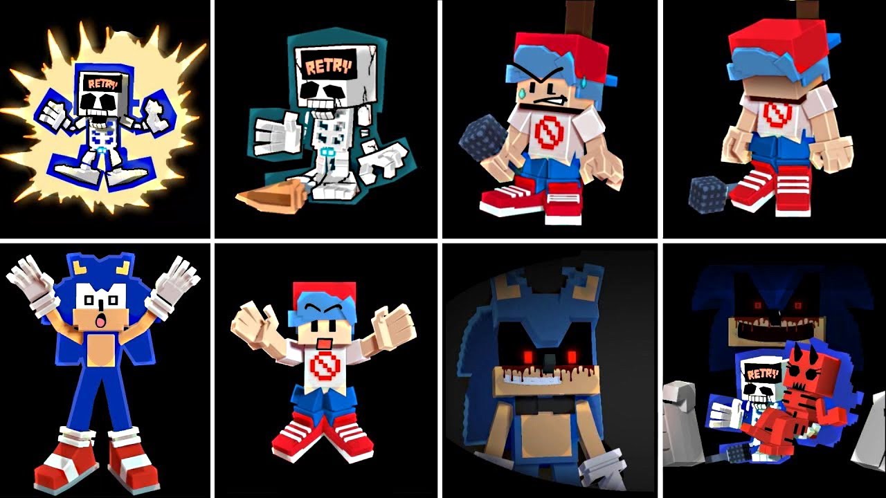 The Best Game Over Screen in FNF #3 - (Minecraft Animation) - YouTube