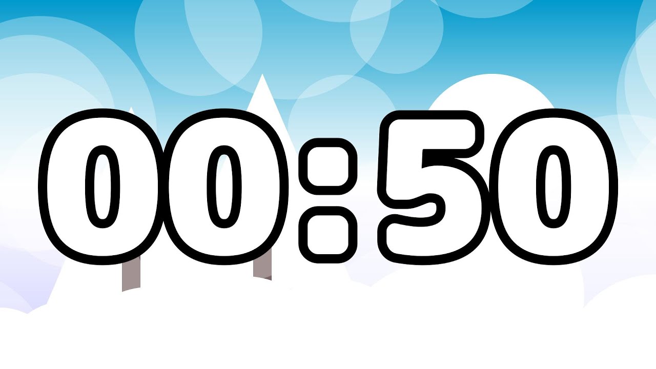 50 Seconds Timer ‐ Countdown Winter Snow - YouTube