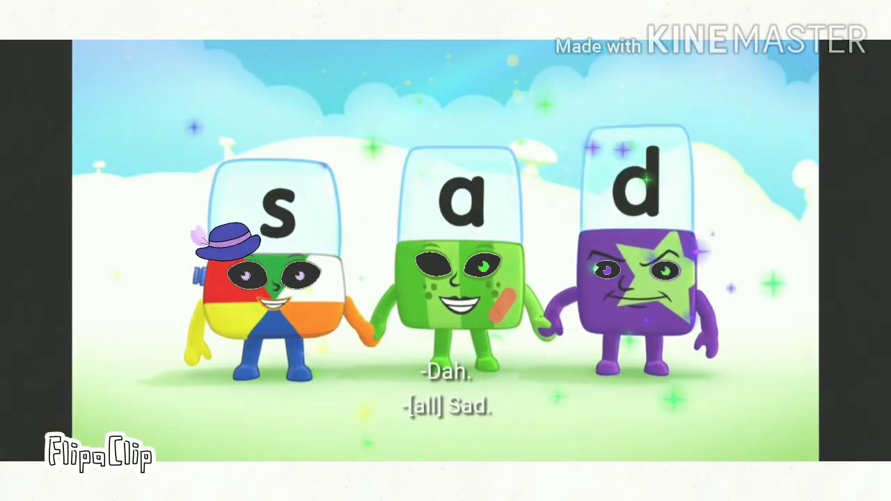 alphablocks piggy sad (ft zizzy s sheepy a and badgy d) - YouTube