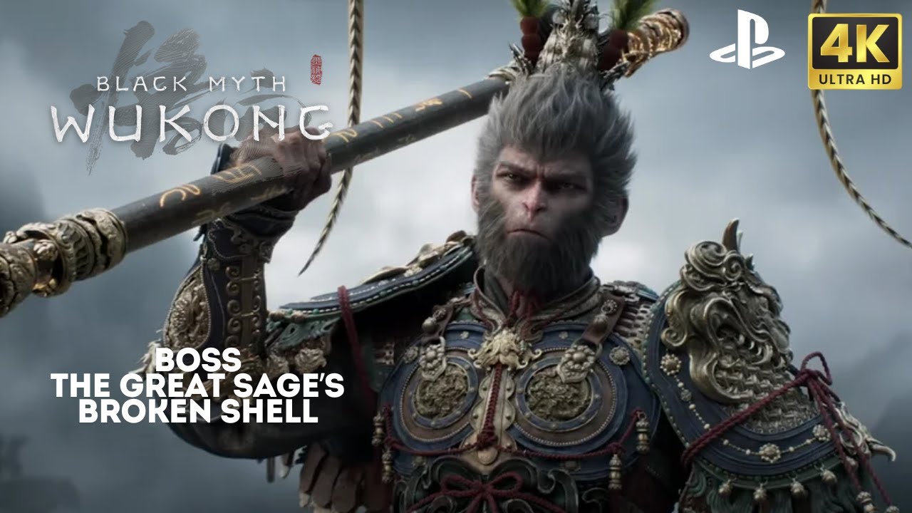 BLACK MYTH:WUKONG- BOSS THE GREAT SAGE'S BROKEN SHELL- FINAL CUTSCENE ...