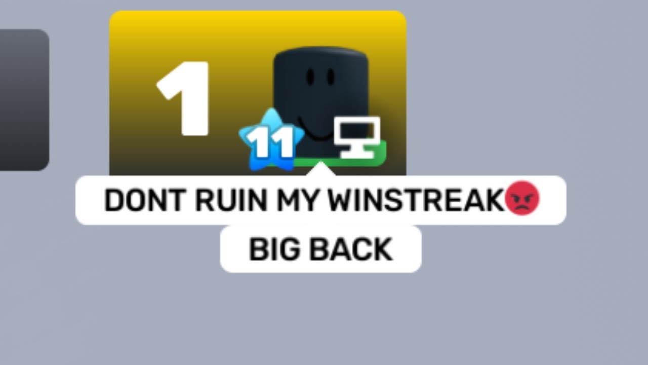 When your opponent has a "high win streak" in Rivals... - YouTube