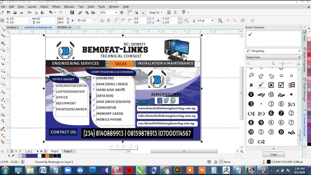 CorelDraw banner tutorial - How to design a beautiful banner with ...