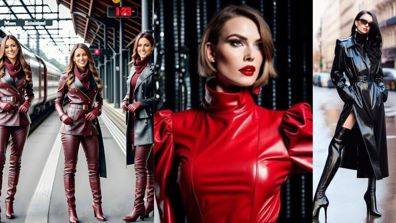 glamorous eye catching ladies latex dress fashion latex ladies outfits ...