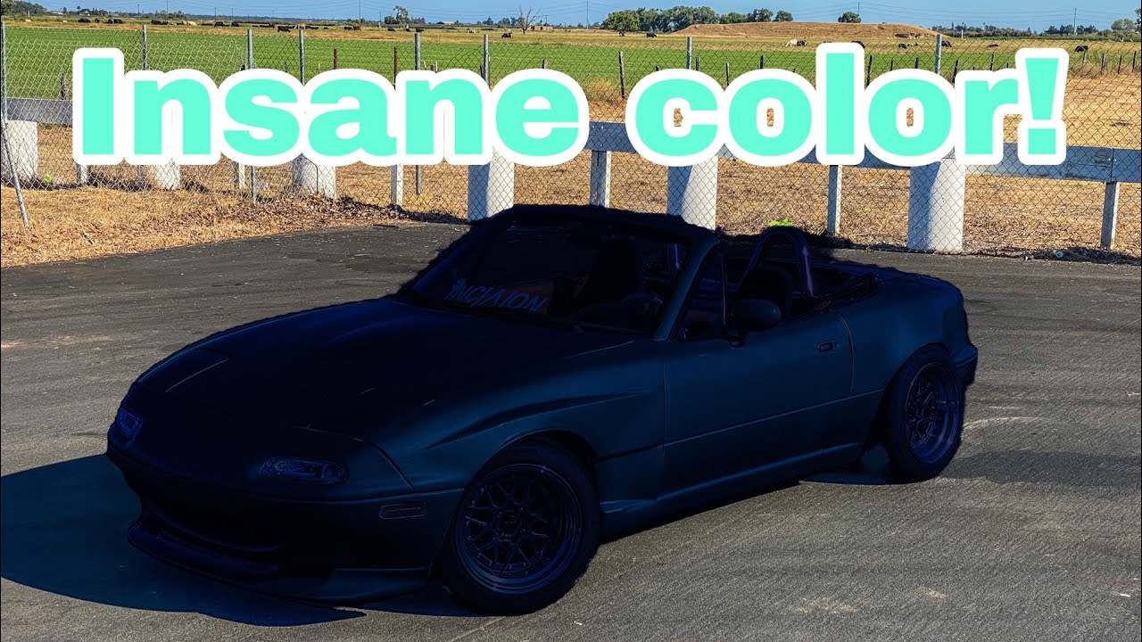 Widebody Miata Paint Color Reveal! - YouTube
