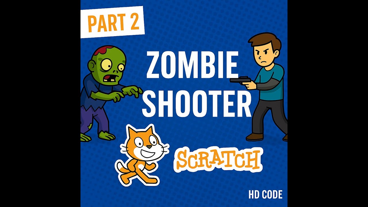 Làm game zombie shooter với scratch ( Phần 2 )#gaming #games #shorts # ...