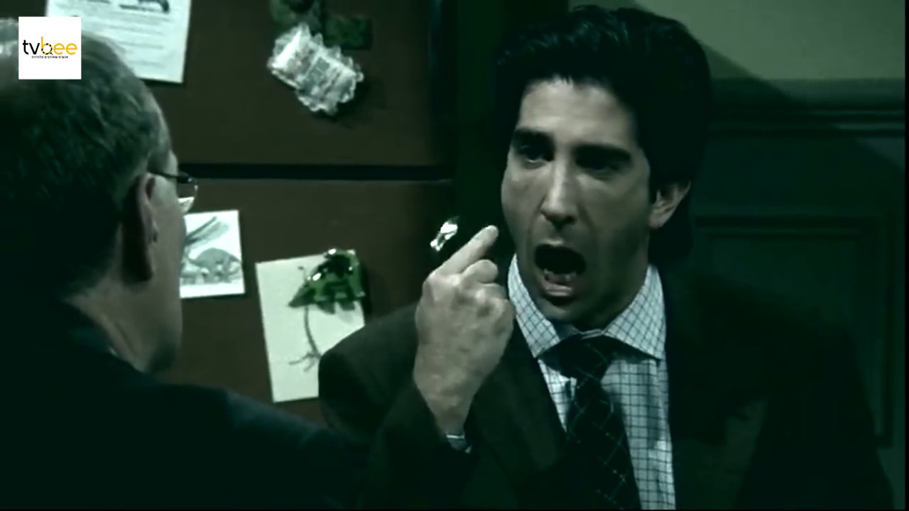 Ross Geller without laughing track = psychopath - Friends horror clip ...