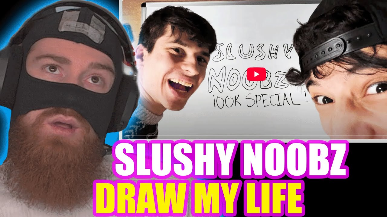 SLUSHY NOOBZ DRAW MY LIFE | UDYZYZ REACTION - YouTube