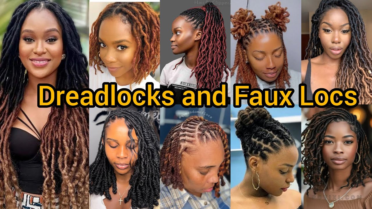 Latest Locs Braids Hairstyles | Stunning Faux Locks Idea | Dreadlock ...