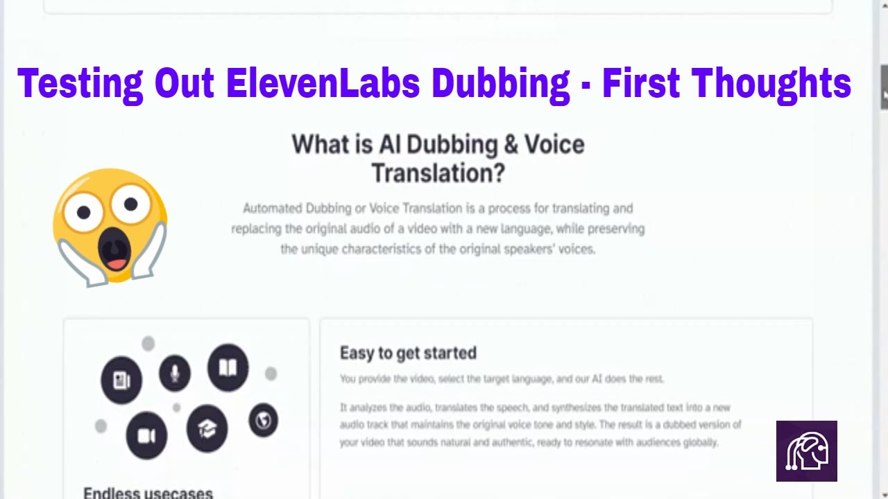 Testing Out ElevenLabs Dubbing - First Thoughts - YouTube