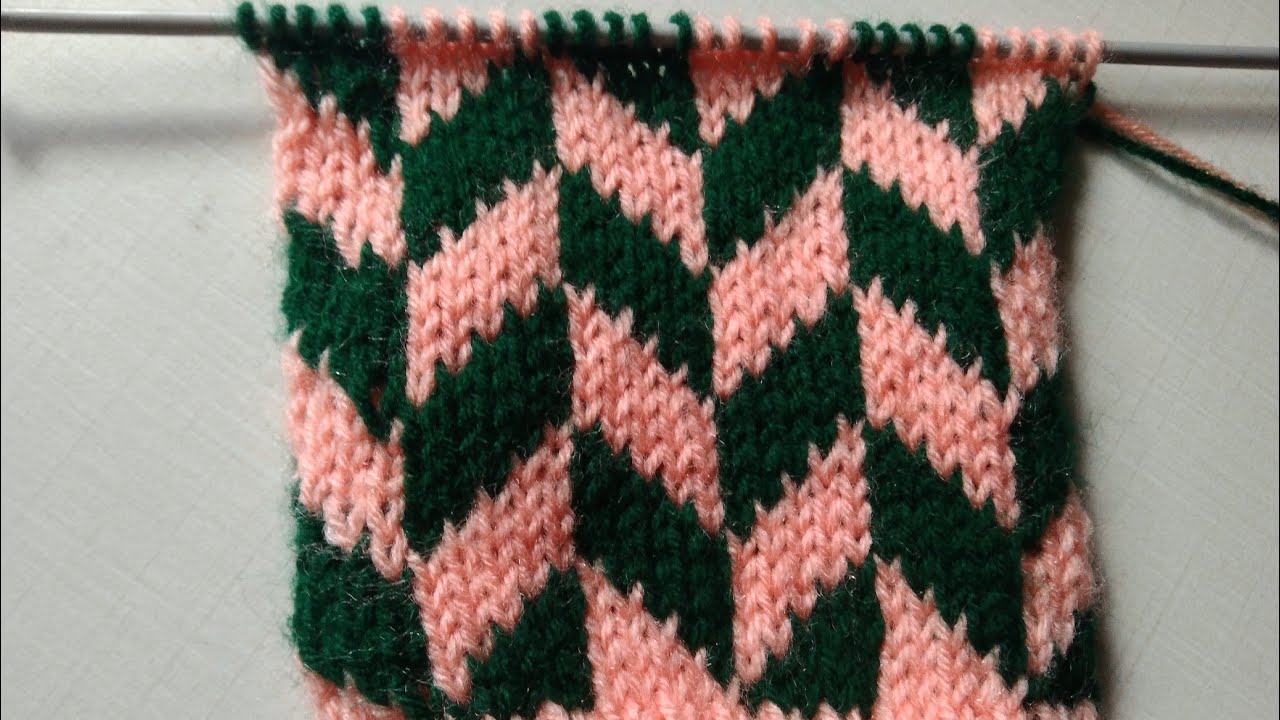 two colours knitting pattern/leaf knitting pattern/do colour mein cardigan jecket sweater design ...