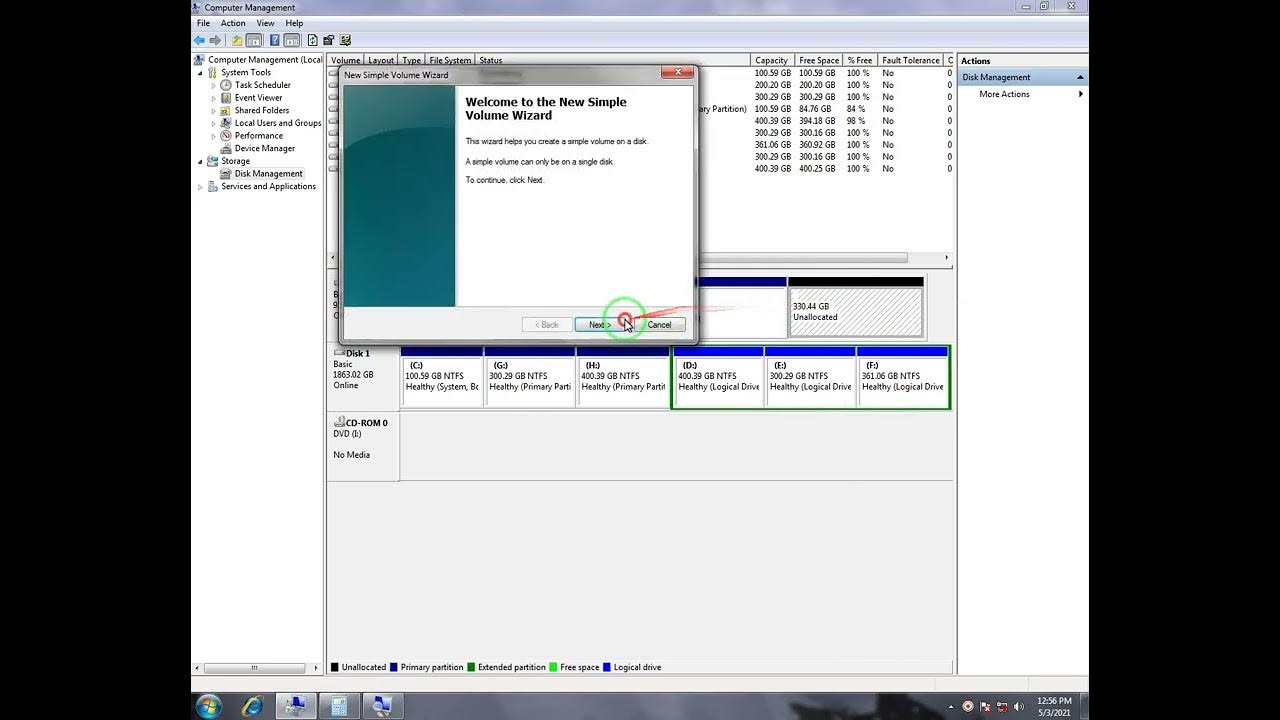 Convert Dynamic to Basic Harddisk Partition by Disc Management Option ...