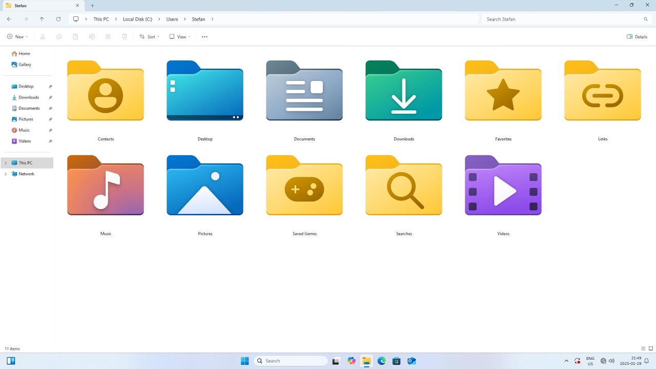 What do the personal folder icons look like in different OSes? - YouTube