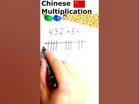 Chinese Method of Multiplication! You Should Learn This! #maths # ...