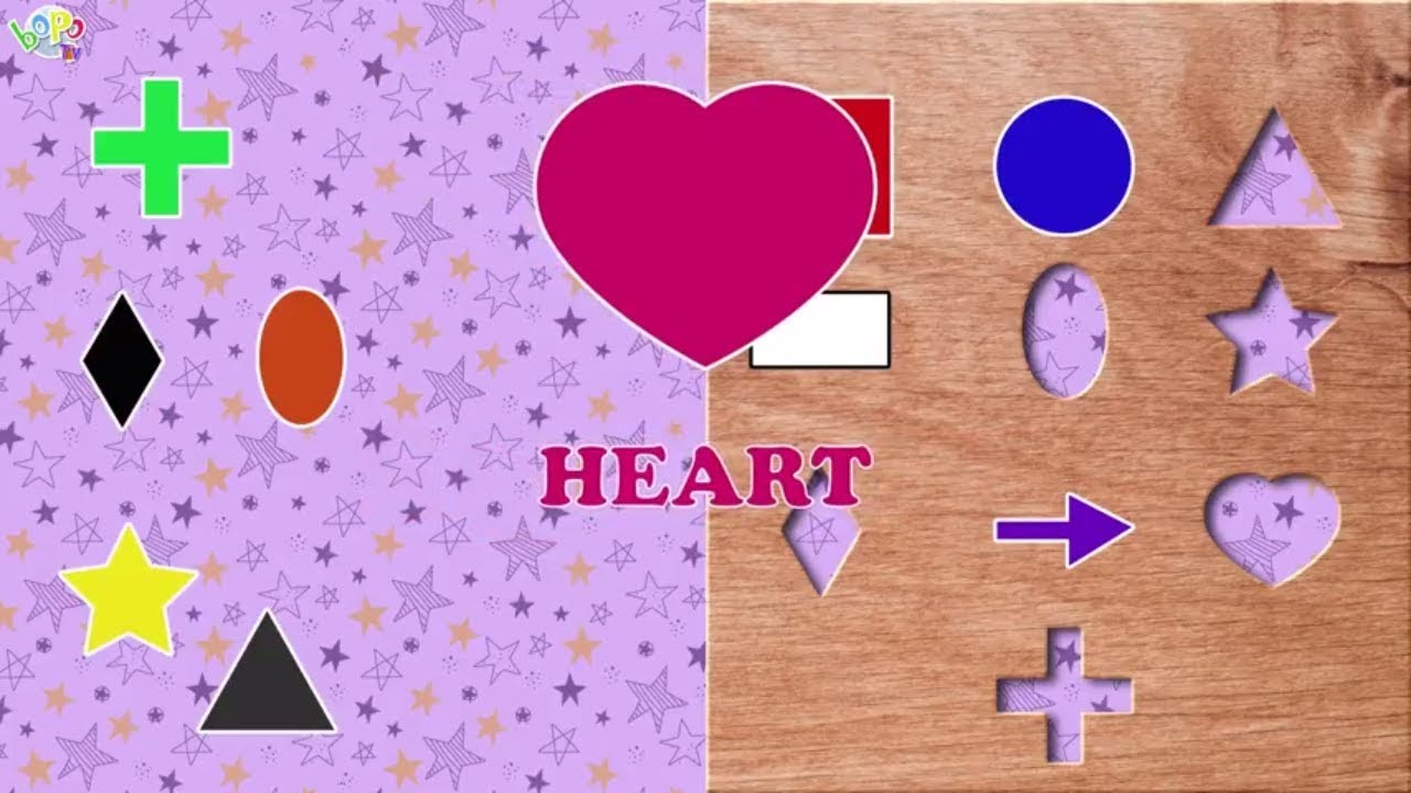 Learn Colors and Shapes for Kids | Educational Video for kids | 2D ...