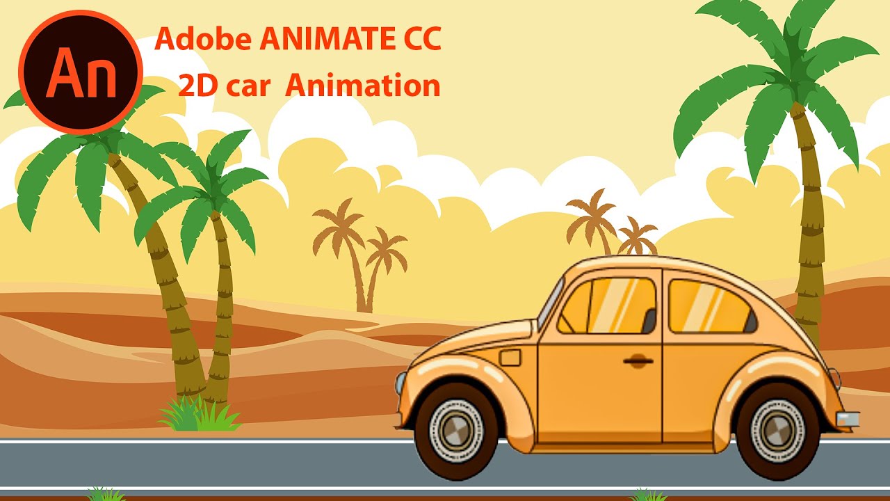 2D car Animation #2d #2danimation #anime - YouTube