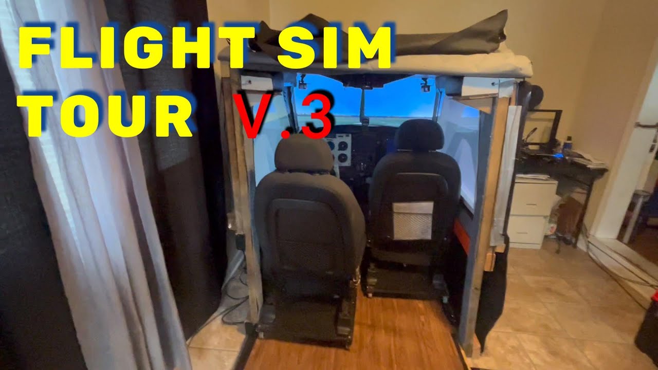 Homemade Flight Simulator Tour - YouTube