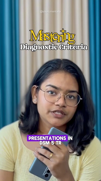 The Secret to Mastering Diagnostic Criteria You Didn't Know - YouTube