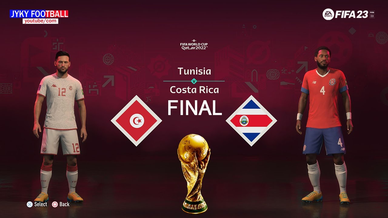 FIFA 23 - Tunisia vs Costa Rica Final - FIFA World Cup 2022 Qatar ...