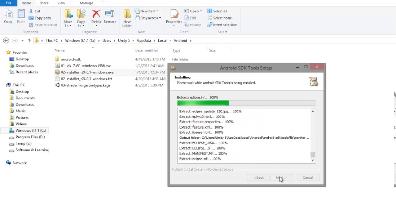 Lesson01 Install Sdk Android For Unity3d Youtube
