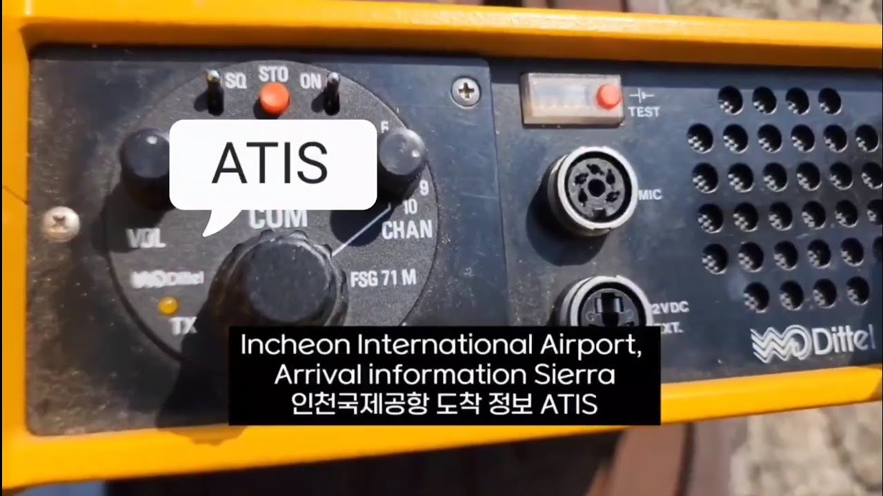 Incheon airport ATIS - YouTube