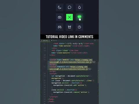 9 Dots Navigation Menu using Html CSS & Javascript #shorts - YouTube