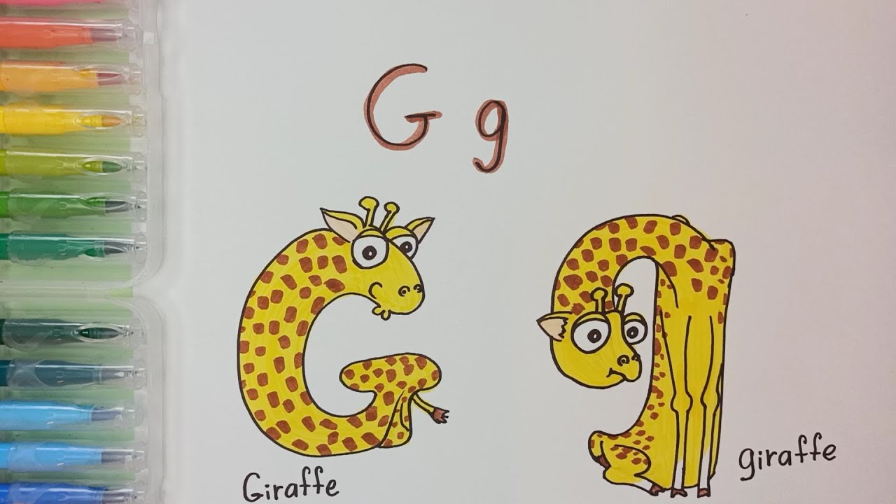 Learning the letter G giraffe ABC Son Learn ABC Alphabet - YouTube