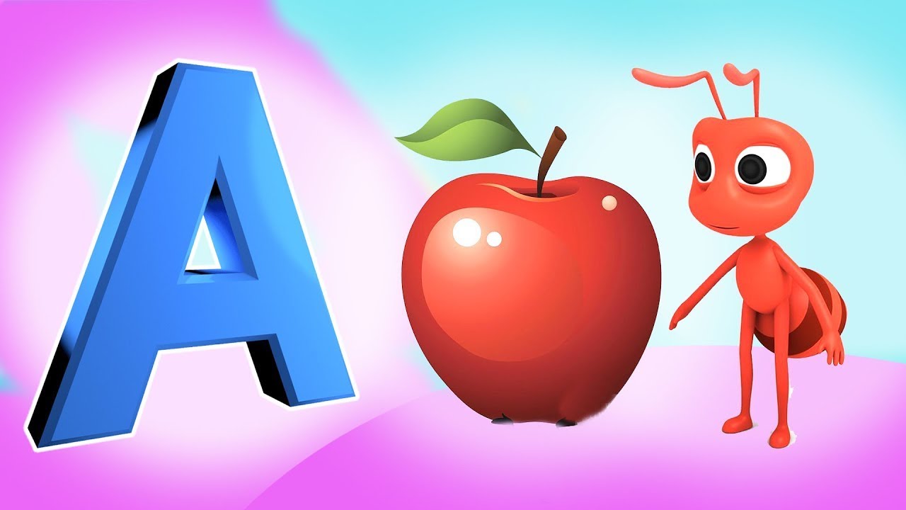 A for apple nursery # apple song for kids#apple phonic songs ...