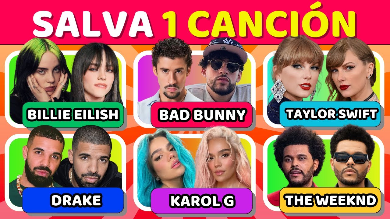 Salva 1 CANCIÓN de un ARTISTA FAMOSO👨‍🎤👩‍🎤🤩🎶 |¿Qué Canción Prefieres ...
